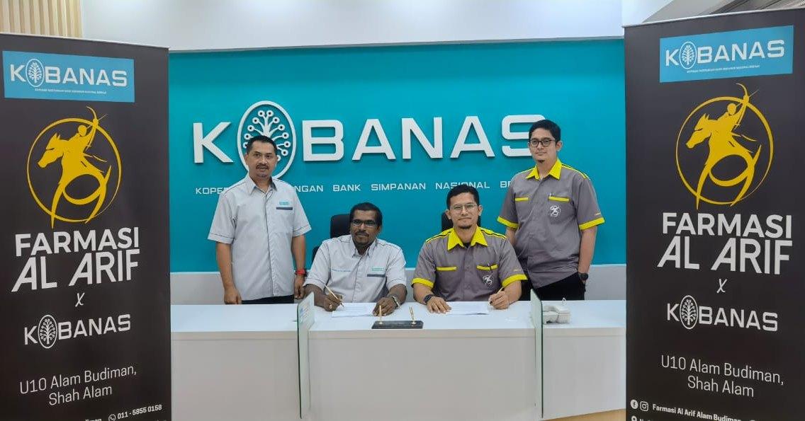 MAJLIS TANDATANGAN PERJANJIAN KERJASAMA KOBANAS & FARMASI AL ARIF SDN BHD